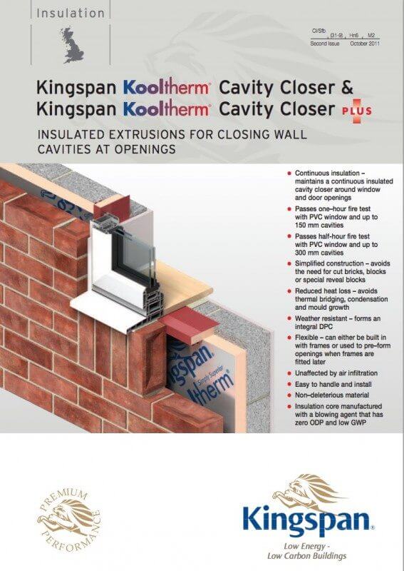Cavity Closers by Kingspan | Subframes UK Ltd | Cavity Closer Systems